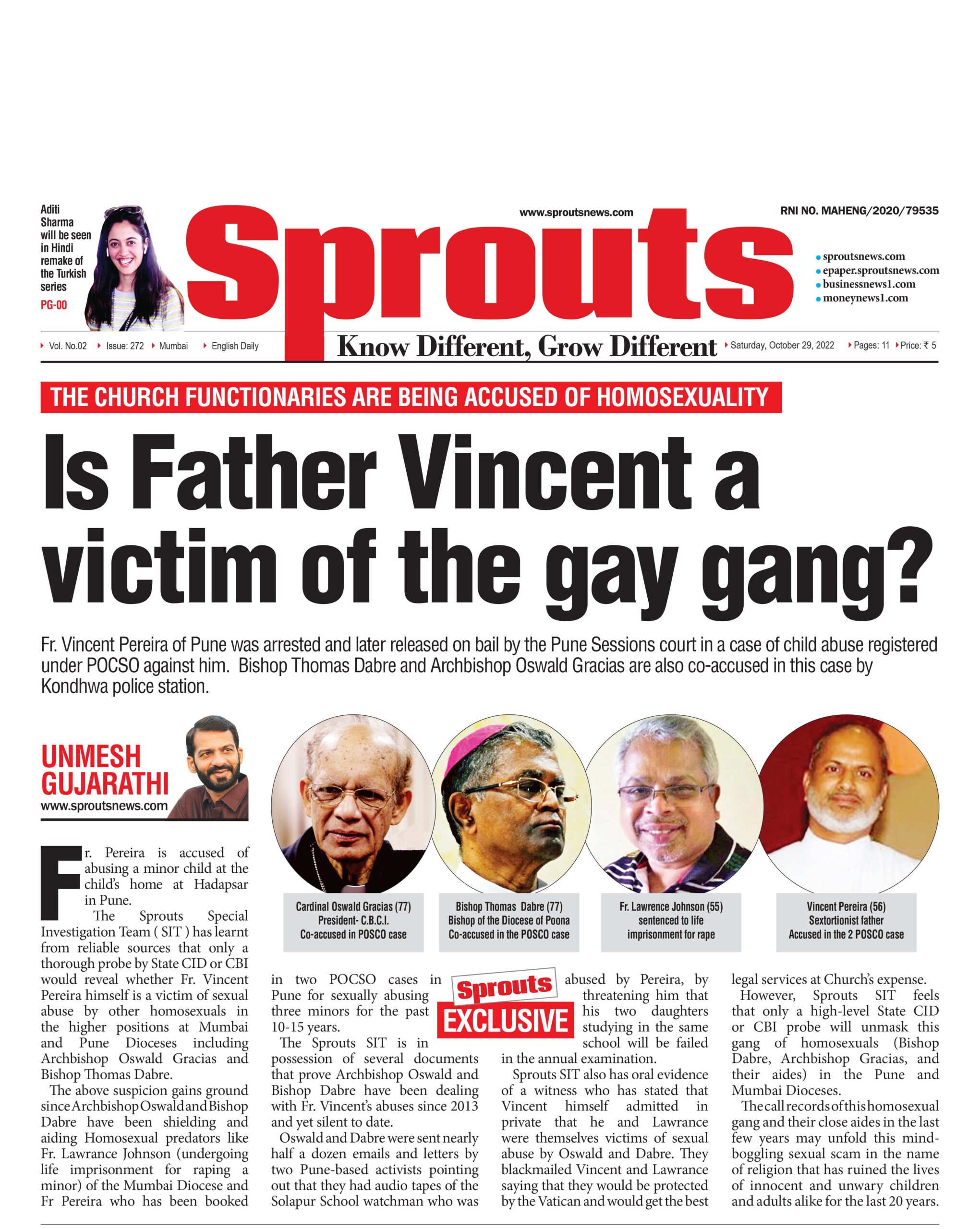 Is Father Vincent a victim of the gay gang in Pune, Mumbai Diocese ...